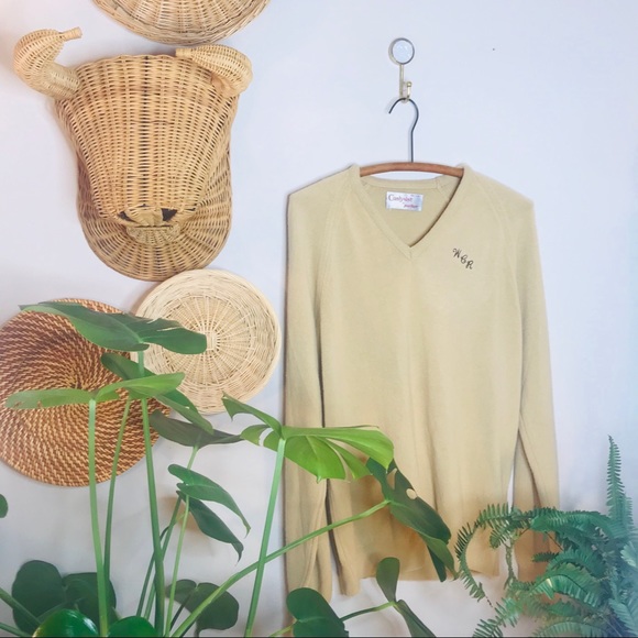 Vintage | Sweaters | Vsco Cashmere Beige Oversized Boyfriend Sweater ...